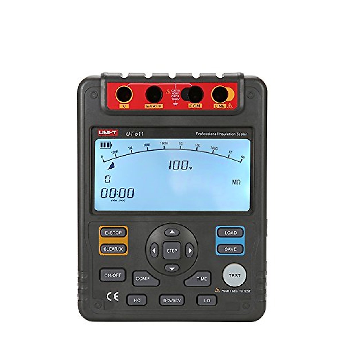 UNI-T UT511 Insulation Resistance Tester 100V/250V/500V/1000V 0%～20% High-Voltage PI DAR Tester