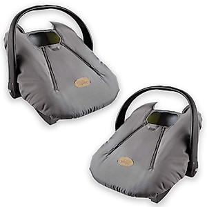 Cozy Cover Infant Car Seat Cover - The Industry Leading Infant Carrier Cover Trusted by Over 5.5 Million Moms Worldwide for Keeping Your Baby Cozy & Warm (Black)