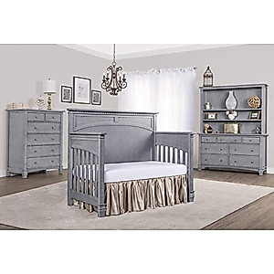 Evolur Santa Fe 5-in-1 Convertible Crib, Storm Grey