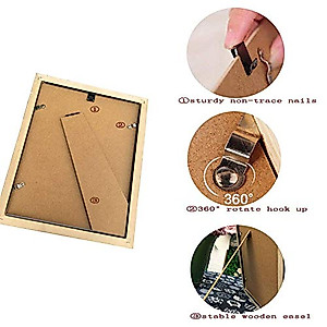 Framed Inhale Exhale Art Print Set of 2 (10”X8”)-Ready to Hang, Meditation Mental Health Wall Art, Black and White Yoga Painting,Modern Zen Print, Canvas Wall Art Poster for Bedroom