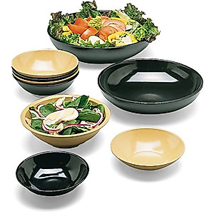 Carlisle FoodService Products 575B03 Melamine Salad Bowl, 13-oz. Capacity, 2" Height x 6" Diameter, Black (Case of 72)