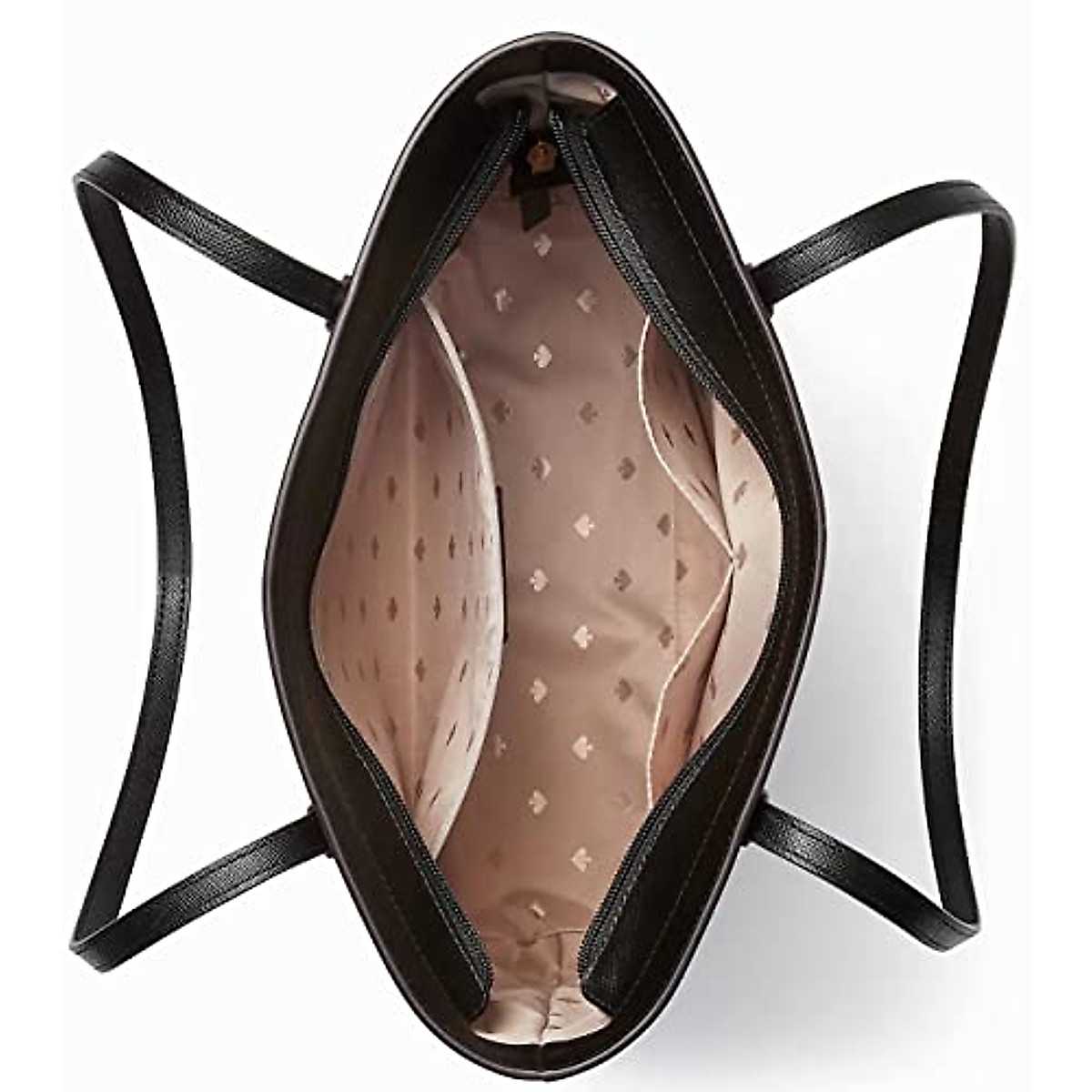 Kate Spade Tassle Charm White Floral Tote Bag Handbag & Wallet Set Neutral Multi