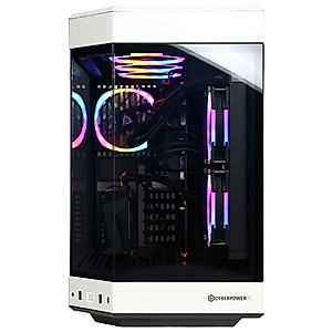 CyberpowerPC Gamer Supreme Liquid Cool Y60 Gaming PC, Intel Core i5-12600KF 3.7GHz, GeForce RTX 3060 12GB, 16GB DDR5, 1TB Gen 4 NVMe SSD, WiFi Ready & Win 11 Home (SLCY602300A), White