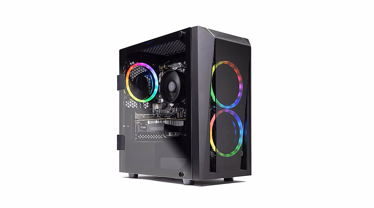 SkyTech Blaze II Gaming Computer PC Desktop – Ryzen 5 2600 6-Core 3.4 ...