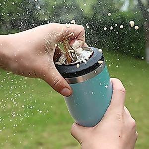 HAUSHOF 12 oz Can Cooler, 4 in 1 Insulated Stainless Steel Can Insulator, Fits for 12 oz Standard Can|12 oz Slim Can|12 oz Beer Bottle, Perfect for Camping, Beach, Picnic