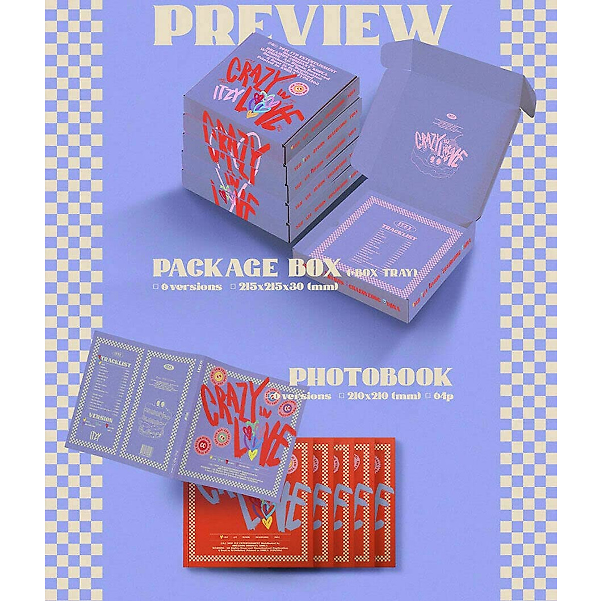 Pledis ITZY - CRAZY IN LOVE (Vol.1) Album+Extra Photocards Set (YEJI ver.)