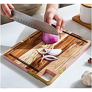 GULRUH Wood Cutting Boards for Kitchen, Wood Cutting Board Eco Natural Solid Wood Japan Style Rectangle Kitchen Chopping Blocks