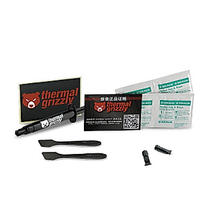 Thermal Grizzly Kryonaut Thermal Grease - 5,55 Gram Set + 2X Extra Spatula & 2X Cleaning Pads