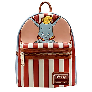 LOUNGEFLY X DISNEY Dumbo Stripe Star of The Show Mini Backpack