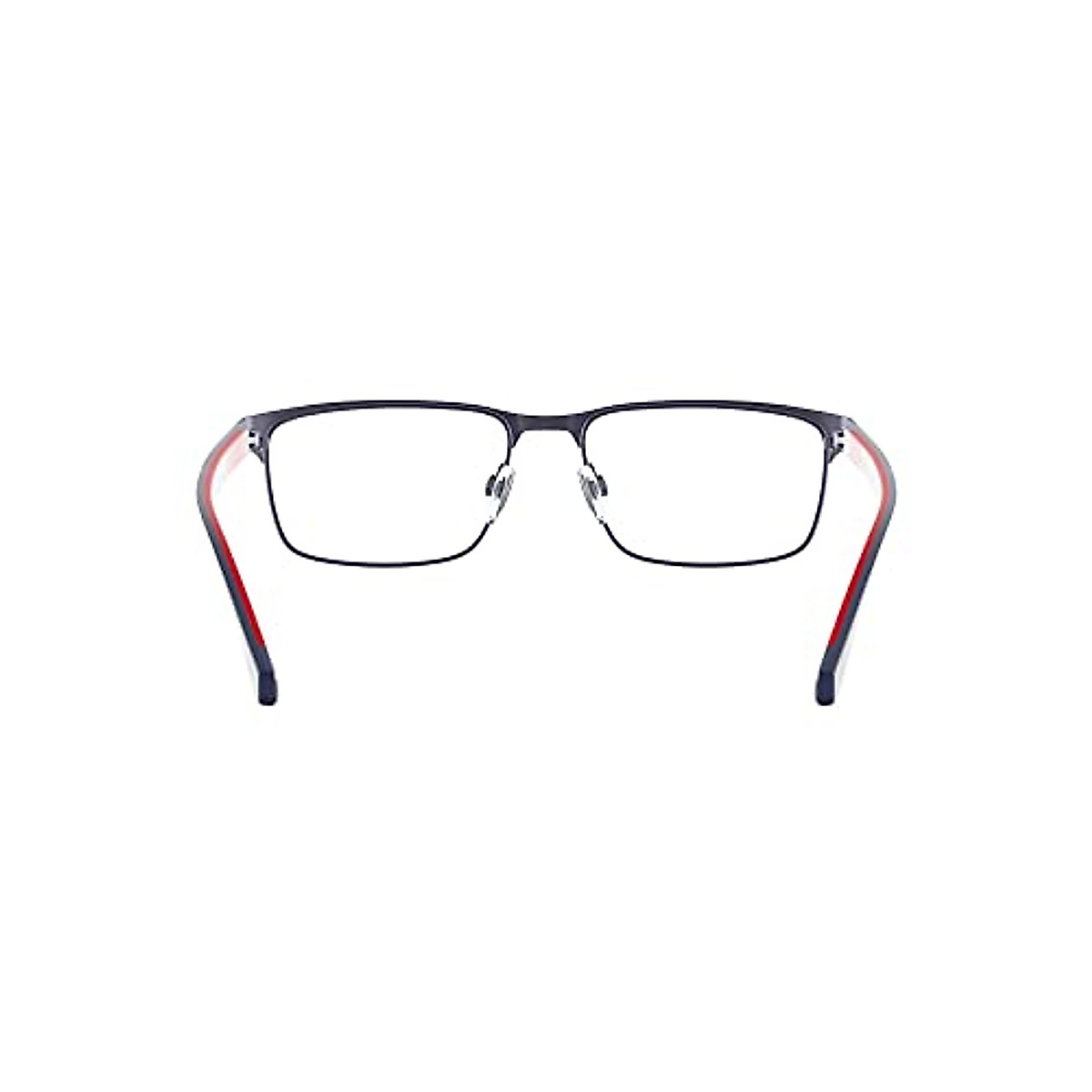 Emporio Armani Men's EA1105 Rectangular Sunglasses, Matte Blue/Demo Lens, 56 mm