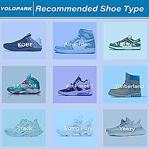 YOLOPARK Shoe Crease Protector for Air Force Shoes, 4 Pairs Shoe Anti Creases Guard to Prevent Sneaker Creases for Men's 7.5-13 Women's 5-9 (Women's US Size 5-9)