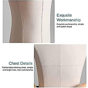 Tailors Dummy Mannequins Female Dress Form Mannequin Torso Male Mannequin Torso, Metal Stand and Hollow Head, Men's Clothing Display Dress Form for Bedroom/Photographic Studio Dressform Mannequin