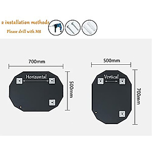 SNUGACE Single Beveled Edge Frameless Wall Mount Bathroom Vanity Mirror, 20” X 28”