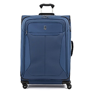 Travelpro Tourlite Softside 29" Expandable Luggage with 4 Spinner Wheels, Lightweight Suitcase, Checked Large, Blue