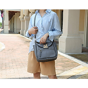 MKF Collection Shoulder Bag for Women, Vegan Leather Handbag Designer Fashion Crossbody Bag Purse By Mia K