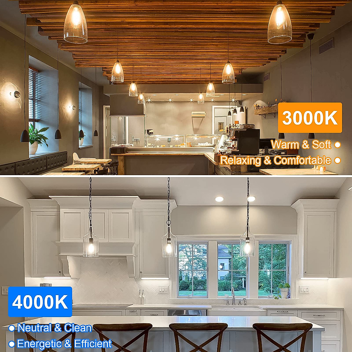 Vintage LED Edison Bulbs 60 Watt Equivalent Dimmable 7W ST58 LED Filament Light Bulbs Neutral White 4000K Antique Style Lighting High Brightness 800LM E26 Medium Base Clear Glass Home Office, 12 Pack