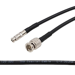 HangTon 4K 12G SDI Video Cable HD Micro BNC to Standard BNC for Blackmagic Video Assist 5" Monitor Micro Studio Camera 4K G2 ATEM 12G-SDI 6G-SDI 2160p60 4K30 30cm