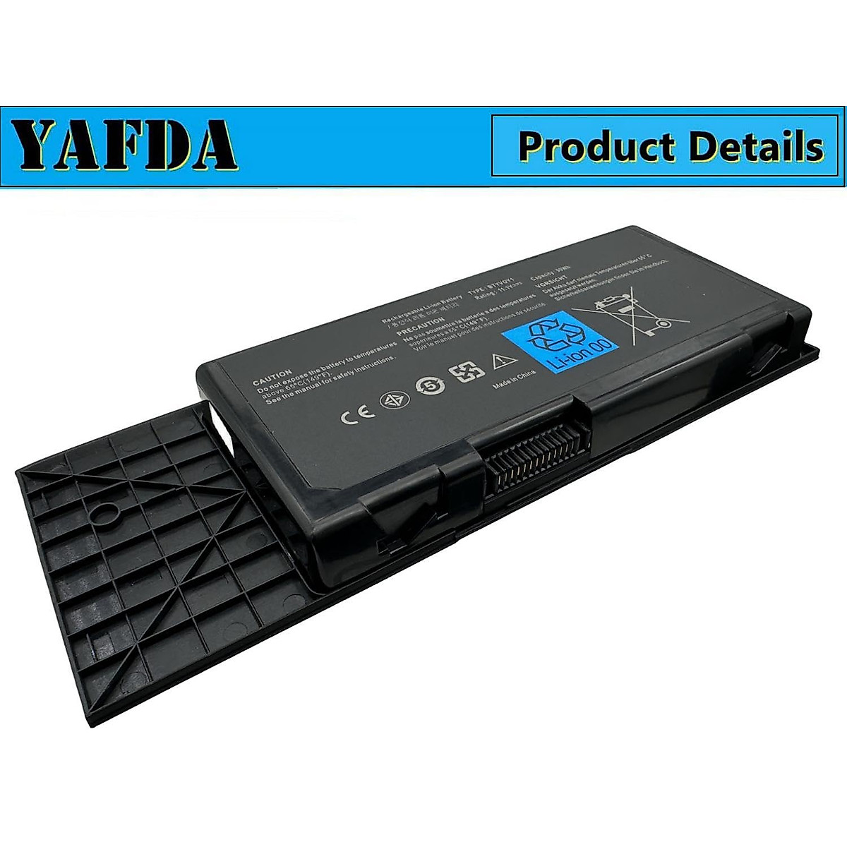 Yafda BTYV0Y1 Laptop Battery Replacement for Dell Alienware M17X R3 R4 C0C5M 0C0C5M 318-0397 7XC9N 05WP5W 5WP5W BTYVOY1