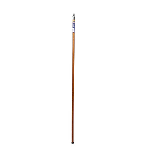 Quickie Jobsite 60 inch Threaded Wood Handle with 3/4 inch Metal Ferrule, Tan, Fits Standard Thread Cleaning Block, Long Handle (54102)