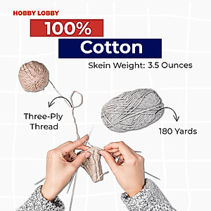 I Love This Cotton Medium Yarn for Crocheting & Knitting – Soft Yarn Skein – 180 Yards of 100% Cotton Yarn for Crocheting Blankets, Hats, & More – DIY Handcrafting Accessories