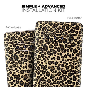 DesignSkinz Small Vector Cheetah Animal Print Protective Vinyl Decal Wrap Skin Cover Compatible with The Samsung Galaxy S20 (Screen Trim & Back Glass Skin)