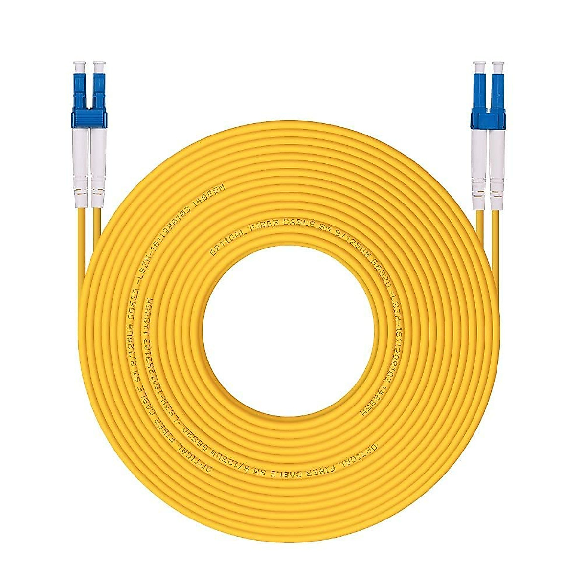 2 Pack 1.25Gb Singlemode Module with 20m OS2 LC to LC Fiber Cable, 1000BASE-LX/LH Compatible for Ubiquiti UF-SM-1G, Mikrotik, Intel, Netgear,D-Link and More