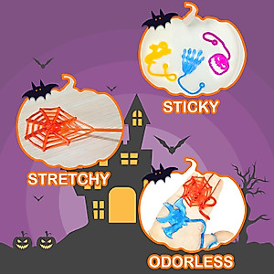 Kannove Halloween Treats Non Candy Goodie Bag Stuffer Fillers for Kids 48 PCS,Bulk Halloween Sticky Hands Toys for Toddlers,Birthday Pinata Party Favors Supplies,Classroom Gifts Prizes for Boys Girls