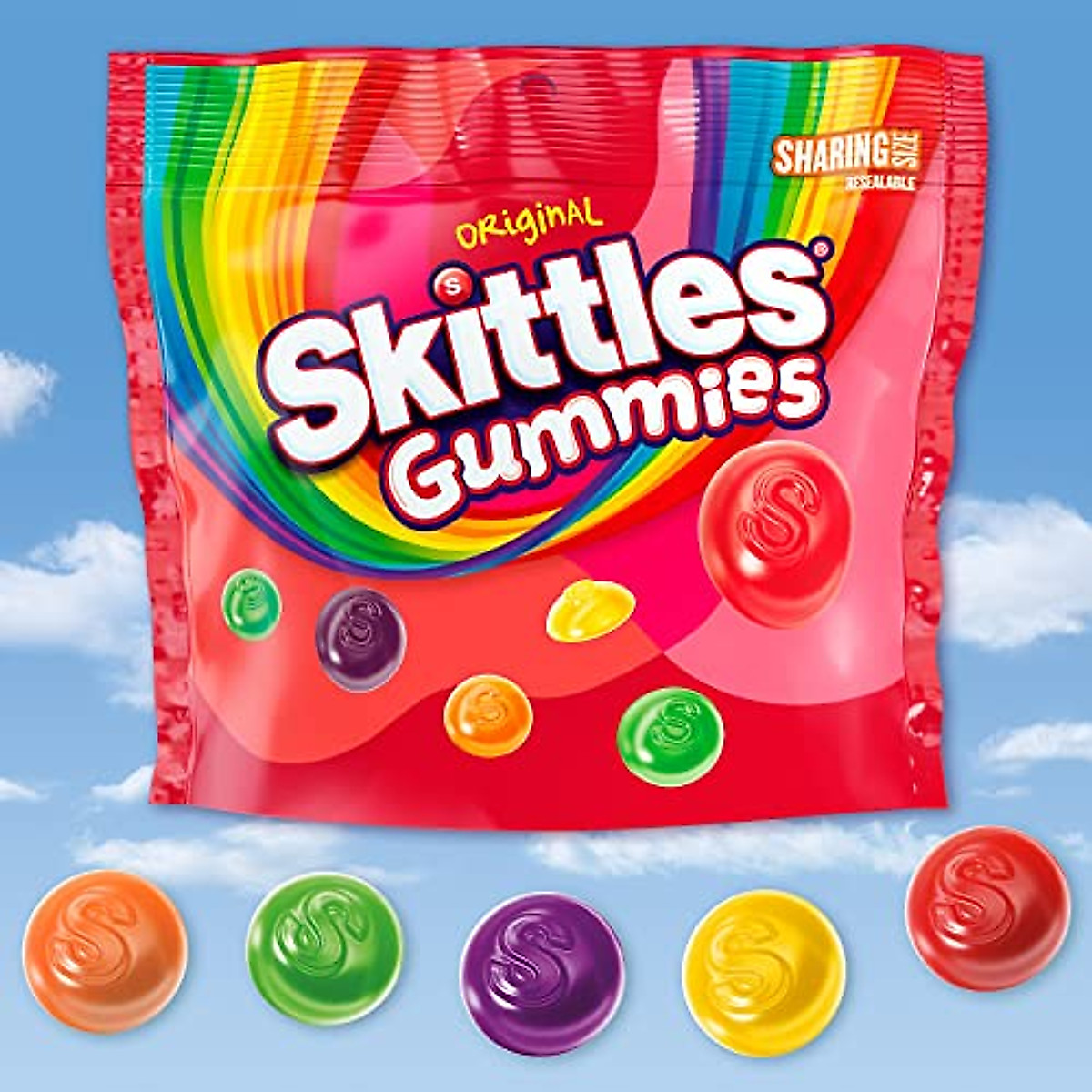 SKITTLES Original Gummy Candy, Sharing Size, 12 oz Bag