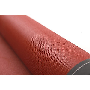 Fire Pit Mat 31 inchx47 inch, Duty Outdoor Patio Grill Mat with Reflective Strip, Heat Resistant Fire Pit Mat Grill Mat for BBQ, Camping, Patio, Garden, Backyard, Picnic, Orange