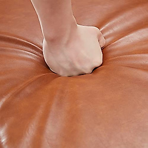 cjc Sofa Bed Sleeper Sofas for Living Room, PU Leather Convertible Folding Sofa Bed Loveseat with Storage Box for Compact Living Space Apartment, Dorm