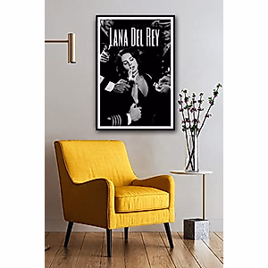 Ukeclvd Malena Movie Poster Lana Del Rey Family Decorative Painting Wall Art Canvas Posters Gifts 12x18 inch No Frame