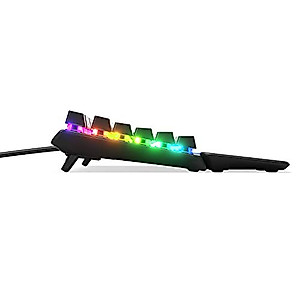SteelSeries Apex 7 Mechanical Gaming Keyboard – OLED Smart Display – USB Passthrough and Media Controls – Linear , Quiet – RGB Backlit (Red Switch)