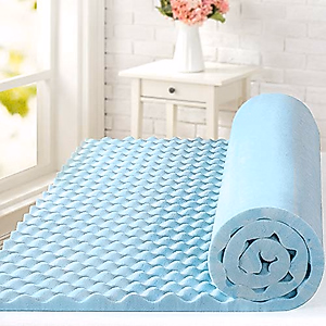 ZINUS 1.5 Inch Swirl Gel Cooling Memory Foam Mattress Topper / Cooling, Airflow Design / CertiPUR-US Certified, Twin