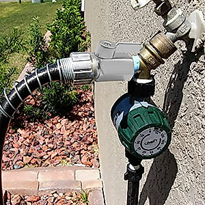 Joywayus Heavy Duty Stainless Steel 304 Garden Hose Shut Off Valve 3/4"GHT Female x Male Thread with Hose Washer