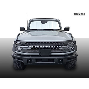 YelloPro Auto YelloPro Custom Fit Reflective Front Windshield Sunshade for 2021 2022 2023 2024 Ford Bronco SUV - (Nor for Sport Model), Sun Protection UV Reflector Accessories [Made in USA]