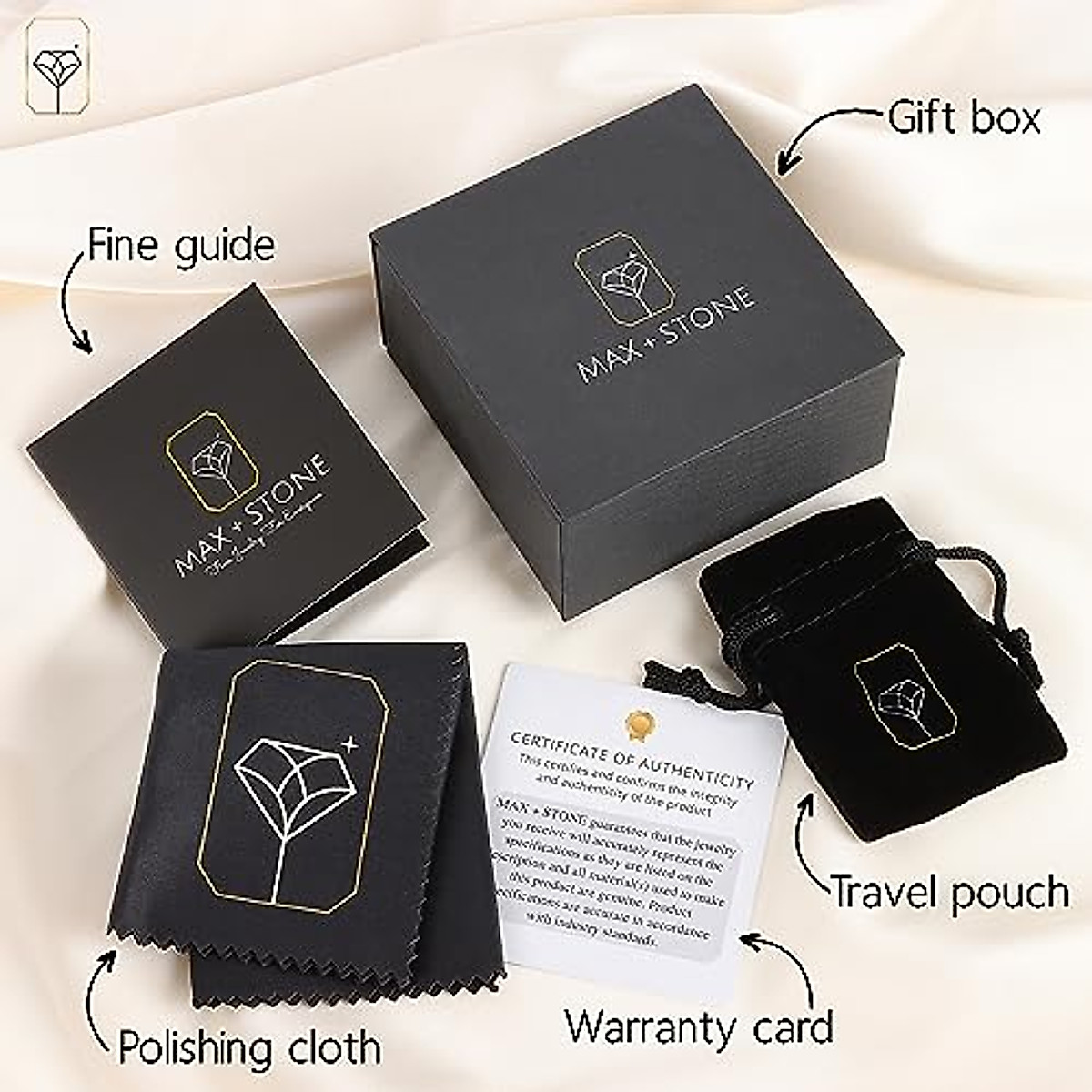 MAX + STONE Tear Drop Wire Dangle Earrings for Women in 925 Sterling Silver with Hook