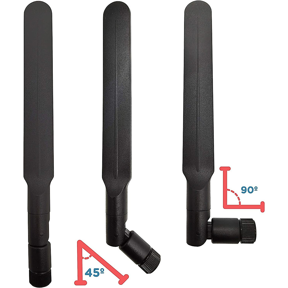 CompuPort Wide Band 5dbi 698-960/1710-3500MHzMhz 5G 4G LTE Omni Directional Whip Antenna with SMA Male Connector Compatible with Microhard, Sierra, Digi, Teltonika and Any SMA Gateway/Wireless Modems