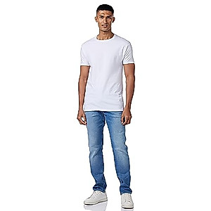 Hanes Men Hanes Men's Cotton Undershirt, Moisture-Wicking Crew Tee Undershirts, Multi-Packs Available