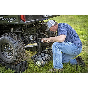 Battle Armor Designs Big Buck 32" Cut Width UTV Disc Plow Harrow with Universal 2" Receiver Mount, Cultivates 1 to 2 Acres