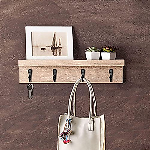 Menecor 32 Pack Small Wall Mounted Single Prong Robe Coat Hooks,Retro Design No Scratch Rustic Coat Hooks Key Hook for Home Bath Kitchen and More,Including 64 PCS Screws (Black)