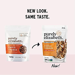 Purely Elizabeth, Pumpkin Cinnamon, Ancient Grain Granola, Gluten-Free, Non-GMO, 12 Ounce (Pack of 3)