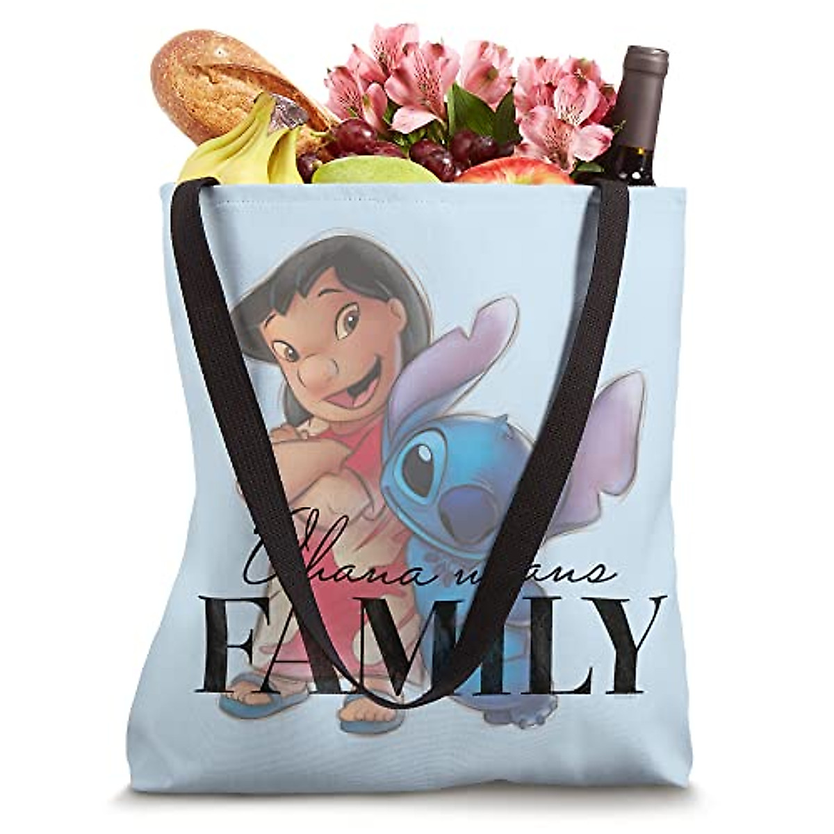 Disney 100 Anniversary Lilo & Stitch D100 Quote ‘Ohana Tote Bag