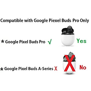 JNSA Replacement Ear Tips Silicone Anti-Slip Eartips Ear Plug Ear Tip Gels Compatible with Google Pixel Buds Pro, [Fit in Case],L/M/S 3 Size 3 Pairs,Black pixbp