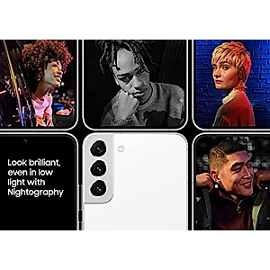 SAMSUNG Galaxy S22 Smartphone, Android Cell Phone, 128GB, 8K Camera & Video, Brightest Display, Long Battery Life, Fast 4nm Processor - Verizon (Renewed) (Phantom White)