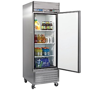 Kratos Commercial Reach-in Refrigerator - Self-Closing 1-Door, 27" W, 21 Cu Ft (68K-759)