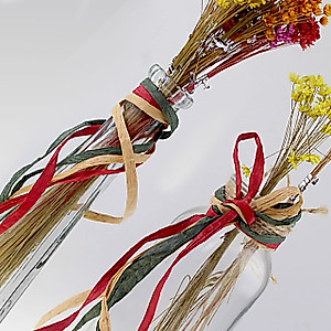 CREATRILL Raffia Ribbon Red Green Natural 3 Rolls 1080 Feet, 360 Feet Each Roll, Paper Twine Wrapping Ribbon for Christmas