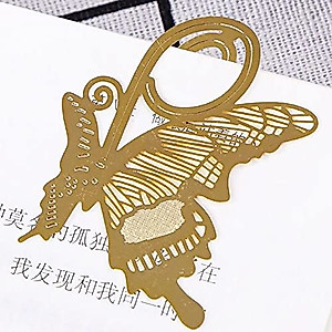 ARFUKA 5pcs Bookmarks Butterfly Reading Metal Clip Bookmark Reading Bookmarks Page Marker Book Marker Gift for Students Teachers Reading
