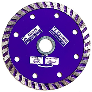 4'' Diamond Blade for Angle Grinder - Diamond Cutting Wheel for Dry and Wet Cutting Stone, Marble, Granite, Brick, Masonry, Paving Flag, Concrete, Ceramic
