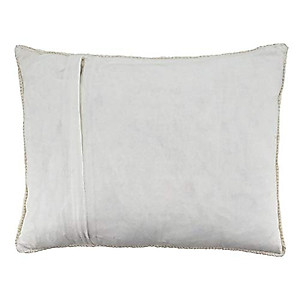 SARO LIFESTYLE Crochetage Collection Poly Filled Crochet Throw Pillow, 12" x 16", Multi