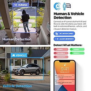 Amcrest 4K 32-Channel AI NVR (16-Port PoE) Smart NVR, Facial Recognition, Facial Detection & Vehicle Detection - Supports 32 x 4K IP Cameras, Supports up to 2 x 16TB HDD (Not Included) NV4232E-16P-EI
